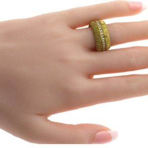 Unbranded | Jewelry | Fancy Diamonds 8k Yellow Gold Wedding Band Ring ...